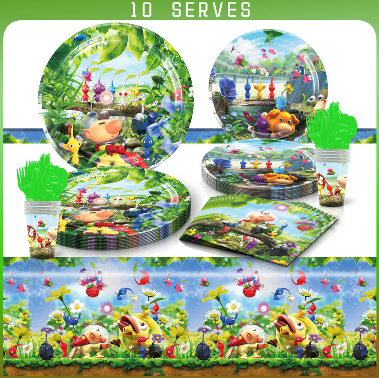 Pikmin Theme Party Tableware Set,Cartoon