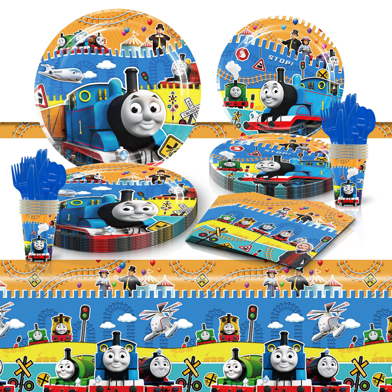 Thomas And His Friends Theme Party Tableware Set,Cartoon