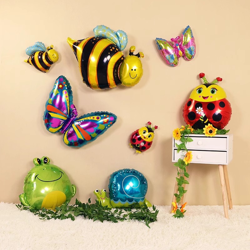 Insect Series Butterfly Bee Frog Foil Balloon,Novelty Shaped Balloons