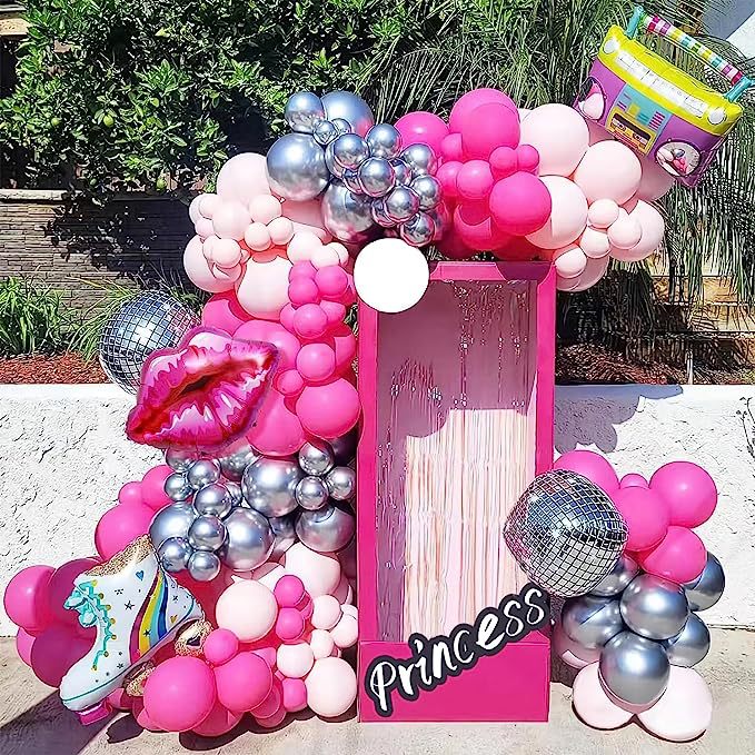 Girl Princess Balloon Garland Arch Kit,Girl Party