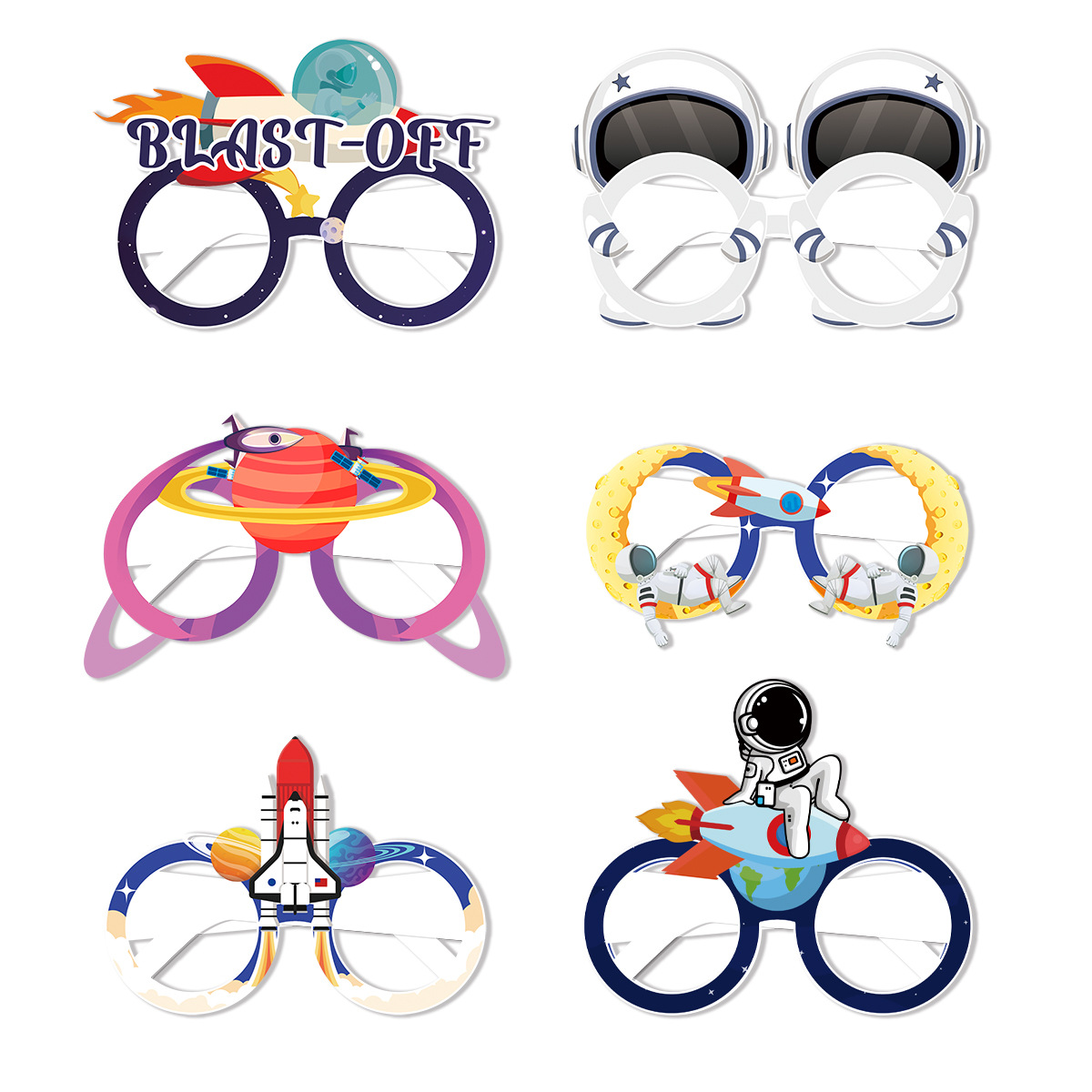 Out Space Party Glasses Astronaut space Photo Booth Props,Hair ...