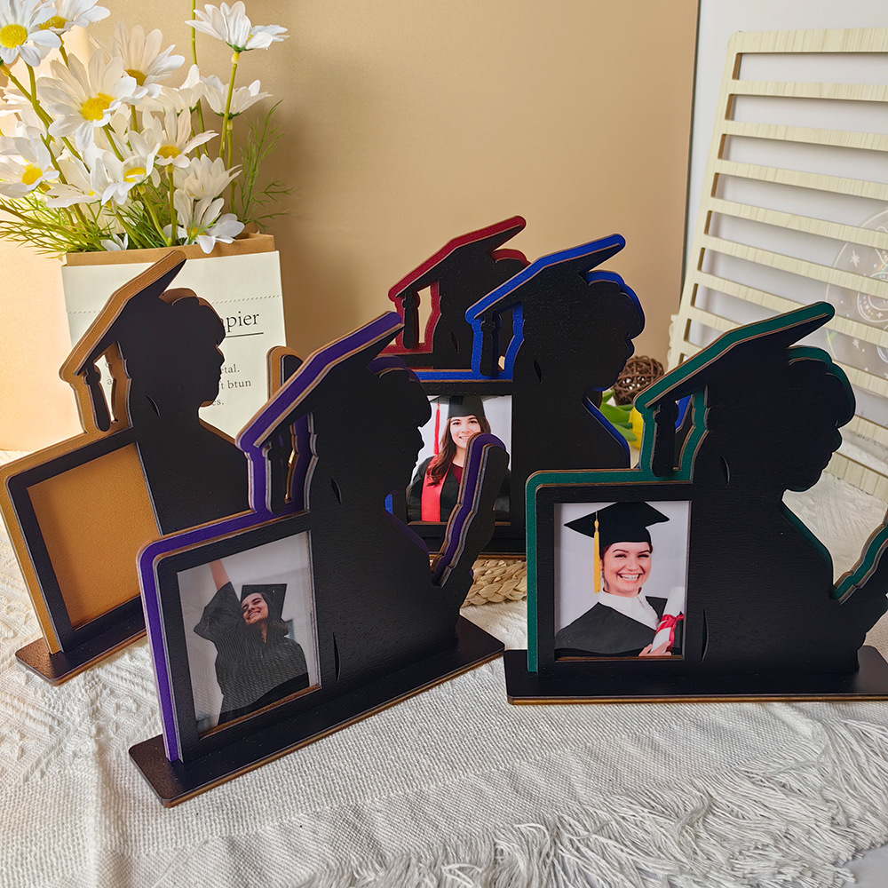 Wood Girl Graduation Photo Frame,Graduation season