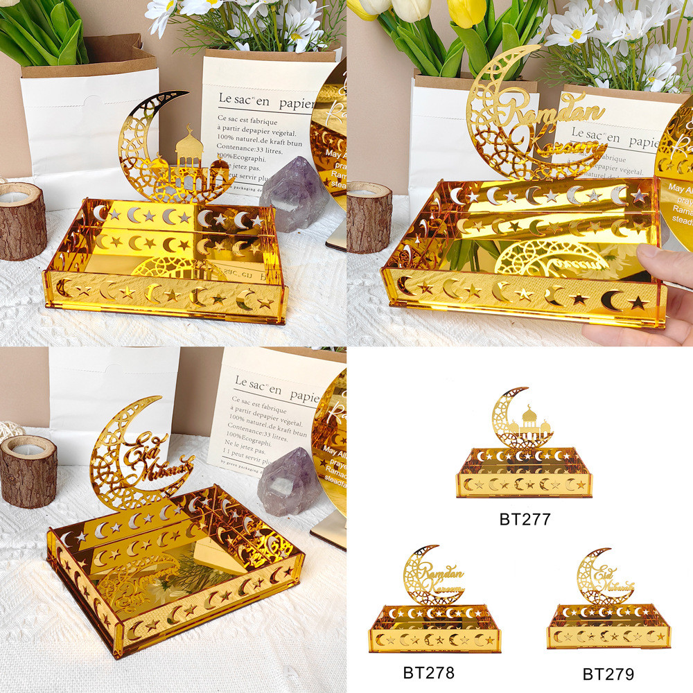 Ramadan Serving Trays Ramadan Decorations for Table,Dessert Tray