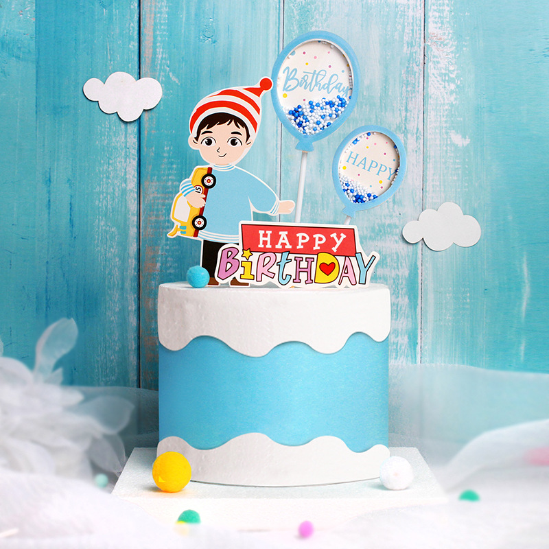 Cake Decoration Cake Topper Happy Birthday Cake Topper Star Balloon ...