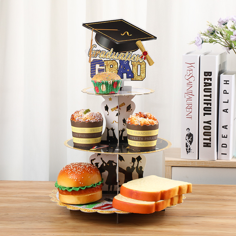 Graduation Cupcake Stand for Cupcakes Graduation Cap Decorations ...