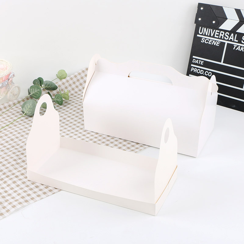 Extra-large long cake roll packing box portable fried chicken packing ...