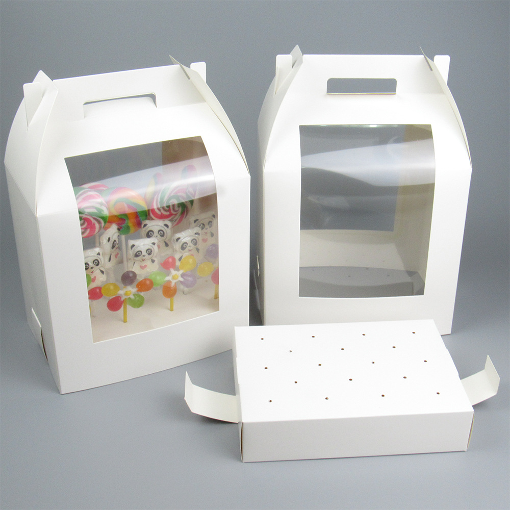 Cake Boxes with Window Disposable Bakery Boxes for Cake Cookies Pies ...