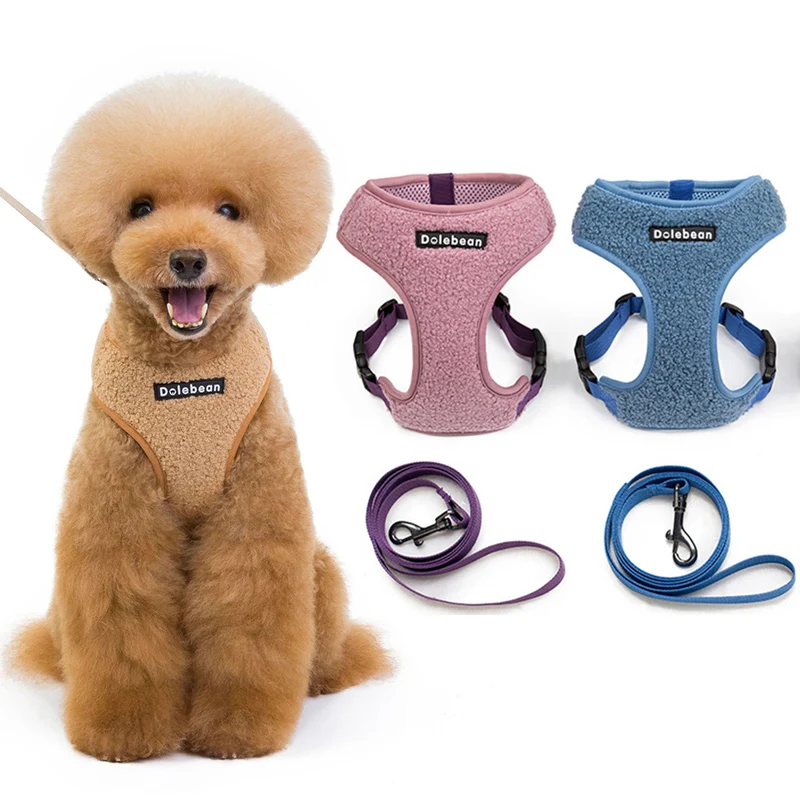 Panda-souce.com | Puppy Dog Harness with Leash Set Adjustable Dog Cats ...