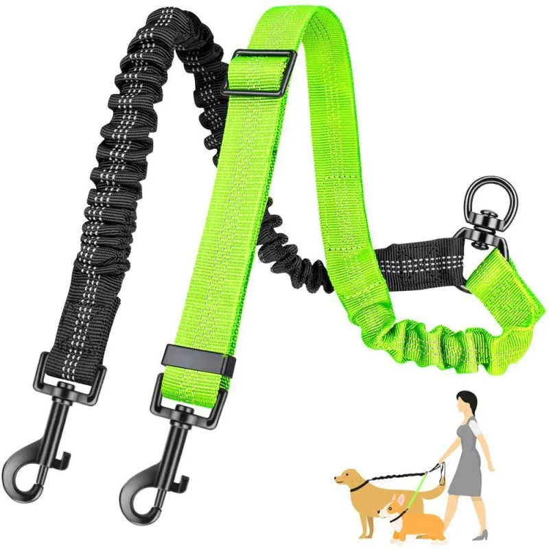 Panda-souce.com | 2 in 1 Upgraded Double Dog Leash Attachment Combine ...