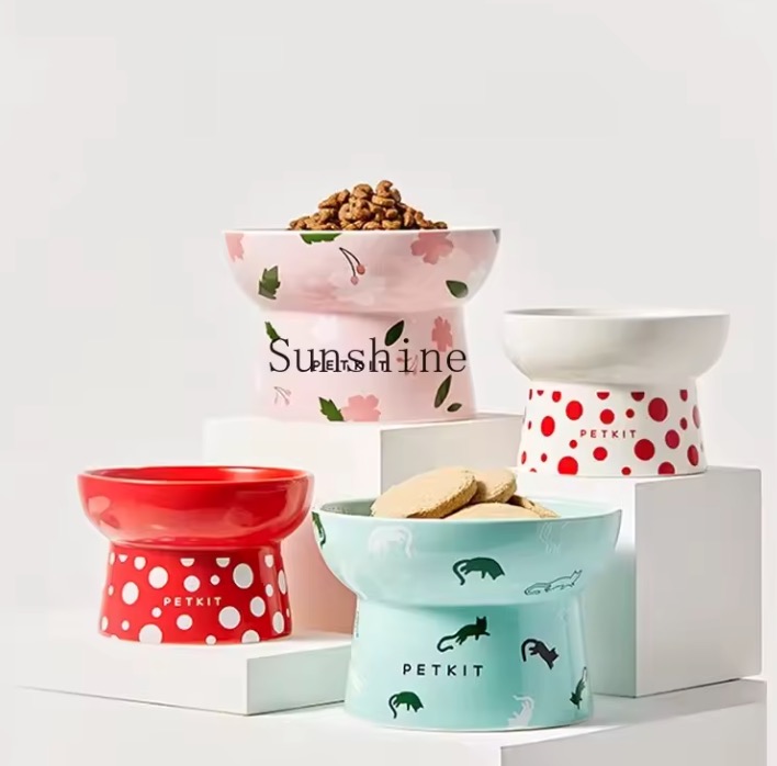 Panda-souce.com | Customized Pet Food Dish Elevated Cat Bowl Animal ...