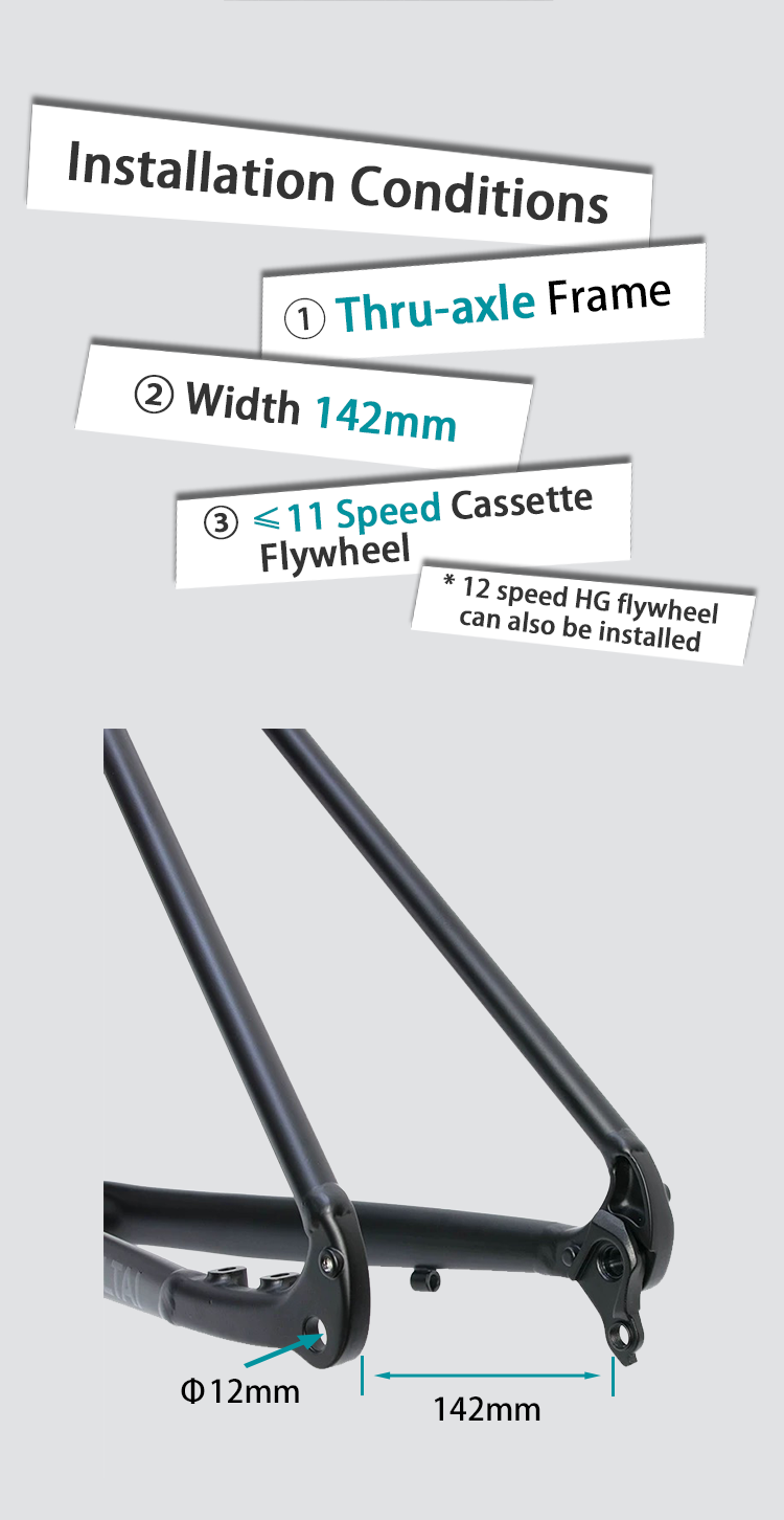 Keyde 142mm Thru-axle Rear Hub Motor, Ebike Motor