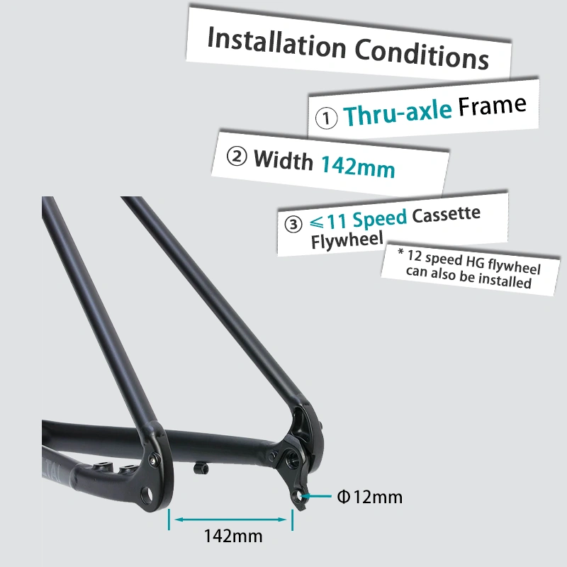 Keyde 142mm Thru-axle Rear Hub Motor, Ebike Motor