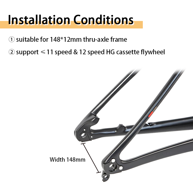 Keyde 148mm Thru-axle Rear Hub Motor, Ebike Motor