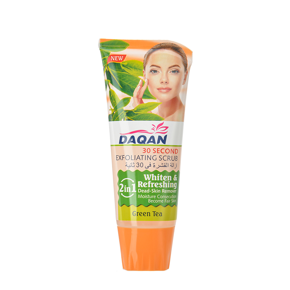 Green Tea Face Scrub | Gentle Exfoliating Gel | Bulk OEM | Daqan