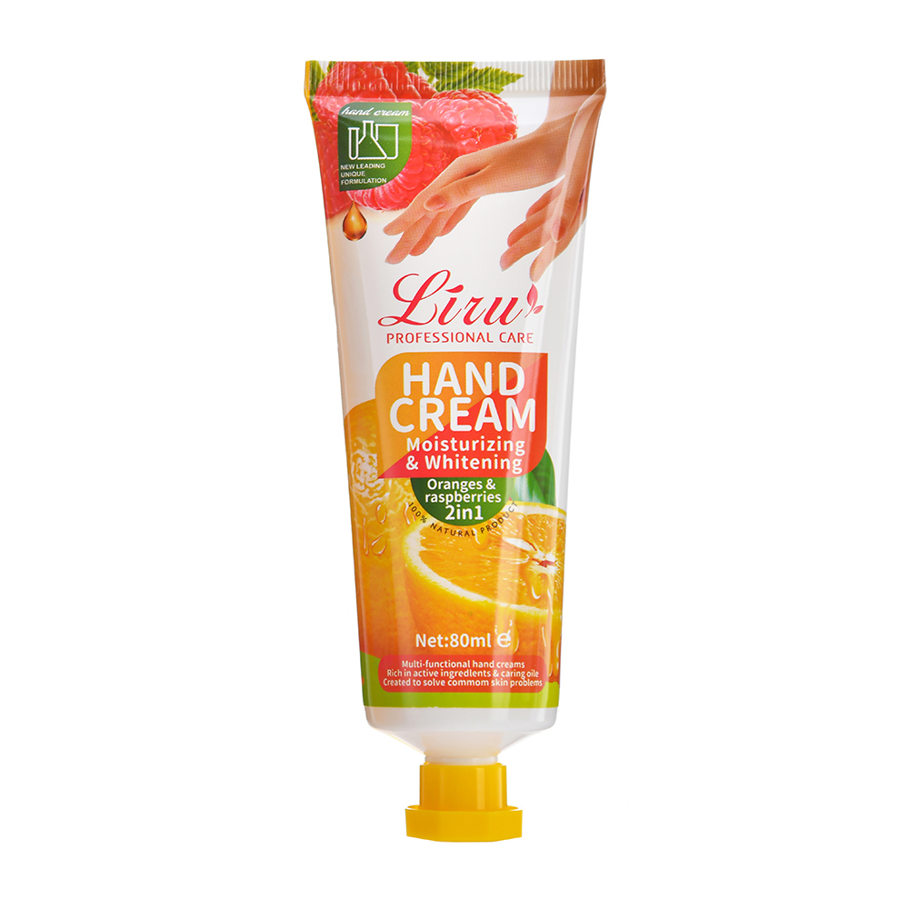 Liru Orange Scent Whitening Moisturizing Hand Cream for Dry Skin