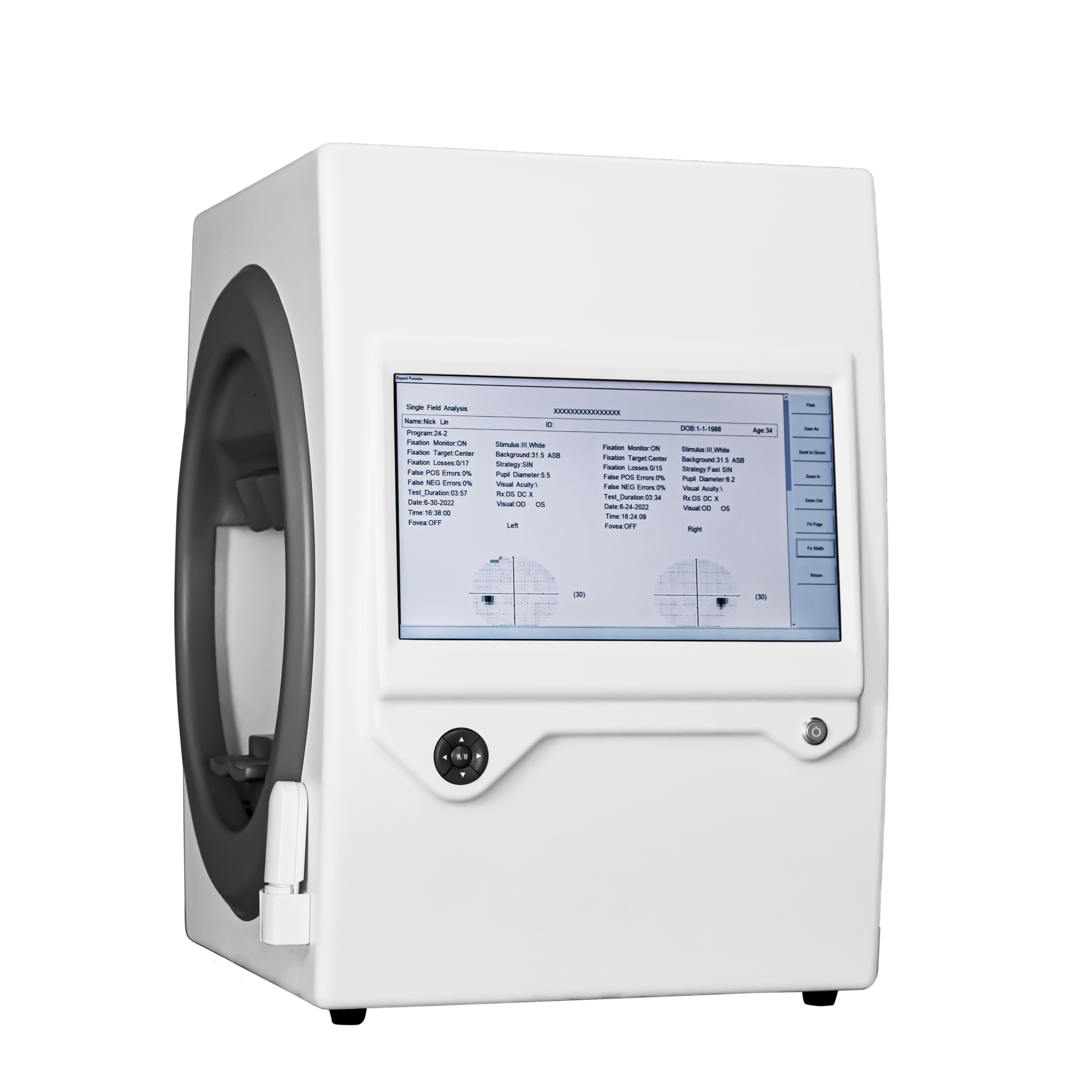 SVF-9000 Automatic Perimeter Projection Perimeter LED Kinetic Perimeter ...