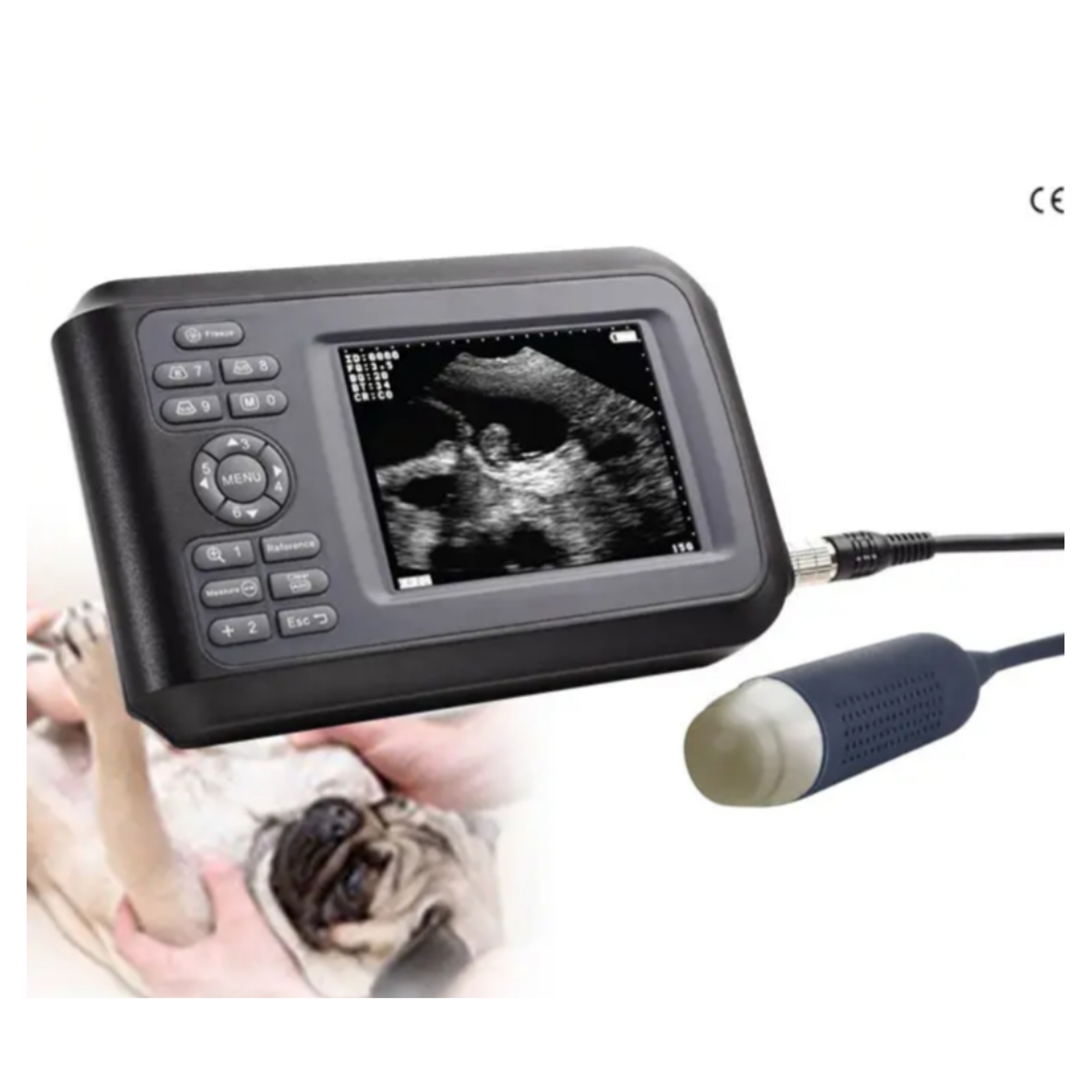 Mini Portable Animal Color Ultrasound Machine Veterinary Handheld ...