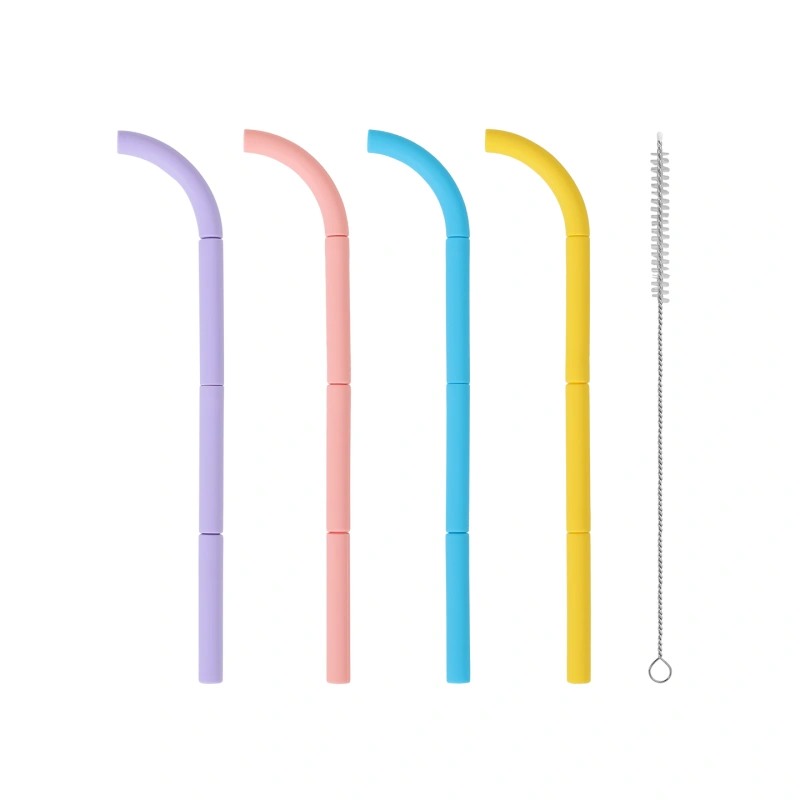 2-in-1 Silicone Straw & Connectable Toy for Kids | Reusable & Safe
