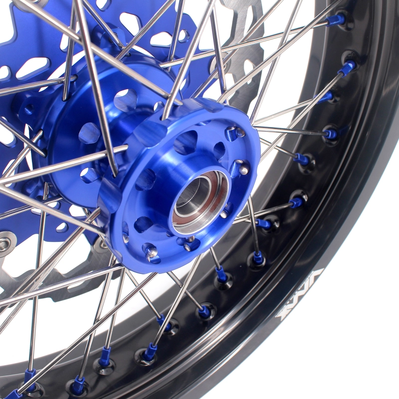 VMX Complete Supermoto Wheel Fit YAMAHA YZ250F/450F YZ125/250 Blue ...