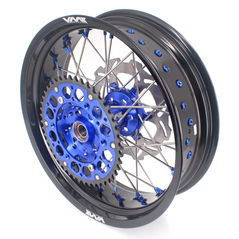 VMX Complete Supermoto Wheel Fit YAMAHA YZ250F/450F YZ125/250 Blue ...