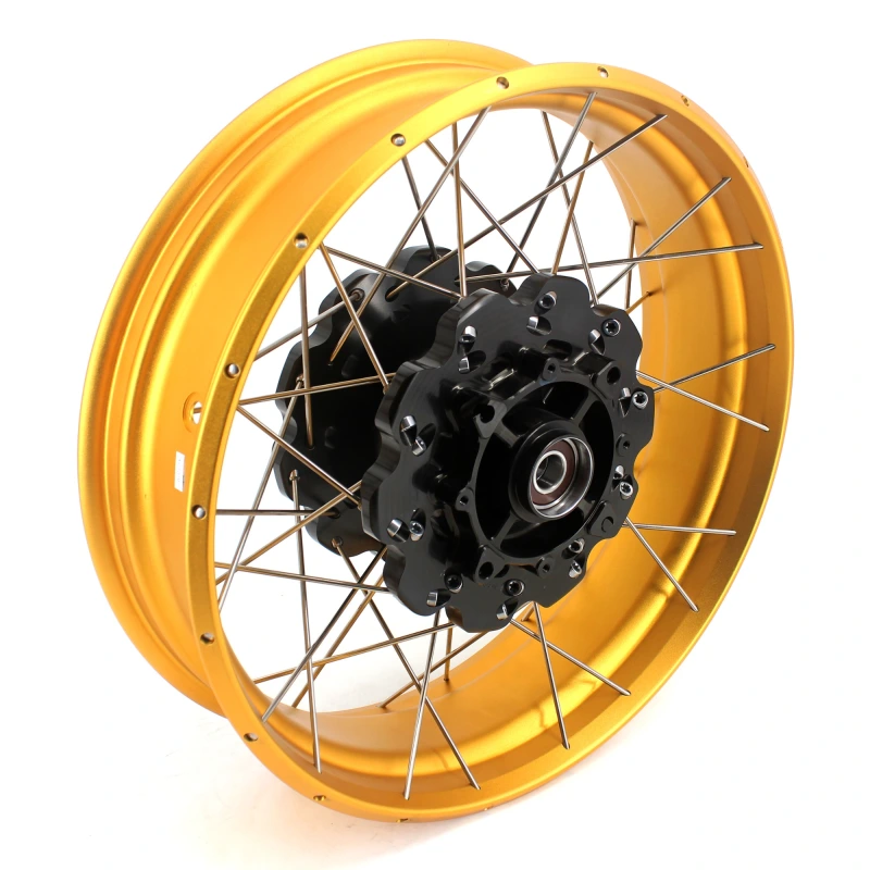 VMX Fit Honda Transalp XL750 Tubeless Wheels 2.15*21"/4.25*18" Gold Rim ...