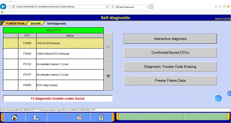 Mitsubishi Fuso Mitsubishi Heavy Industries Software MUT III for ...