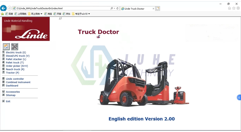 Linde Candox Diagnostic Scan Tool for Linde Forklifts