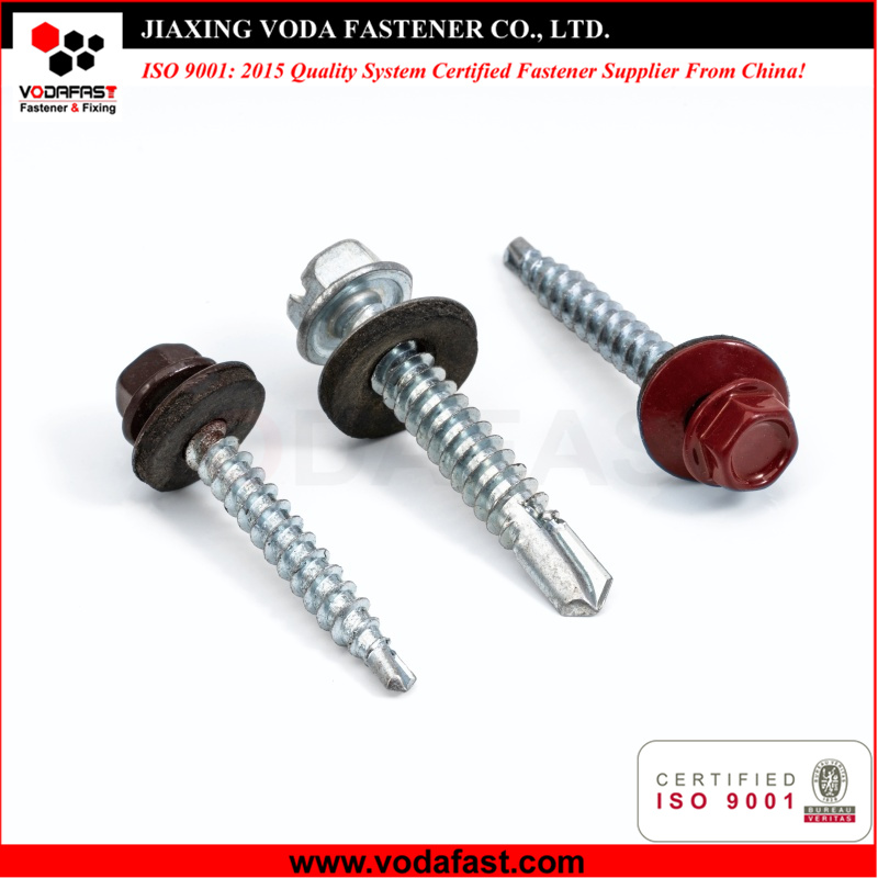 Hex Head Self Drilling Screws with EPDM Washers