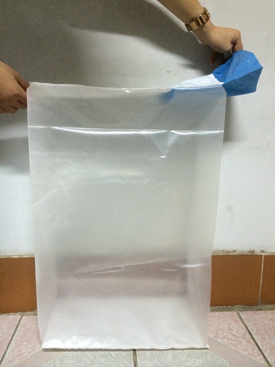 PE plastic valve bag, PE valve bag for 20KG, 25KG, chemical package bag