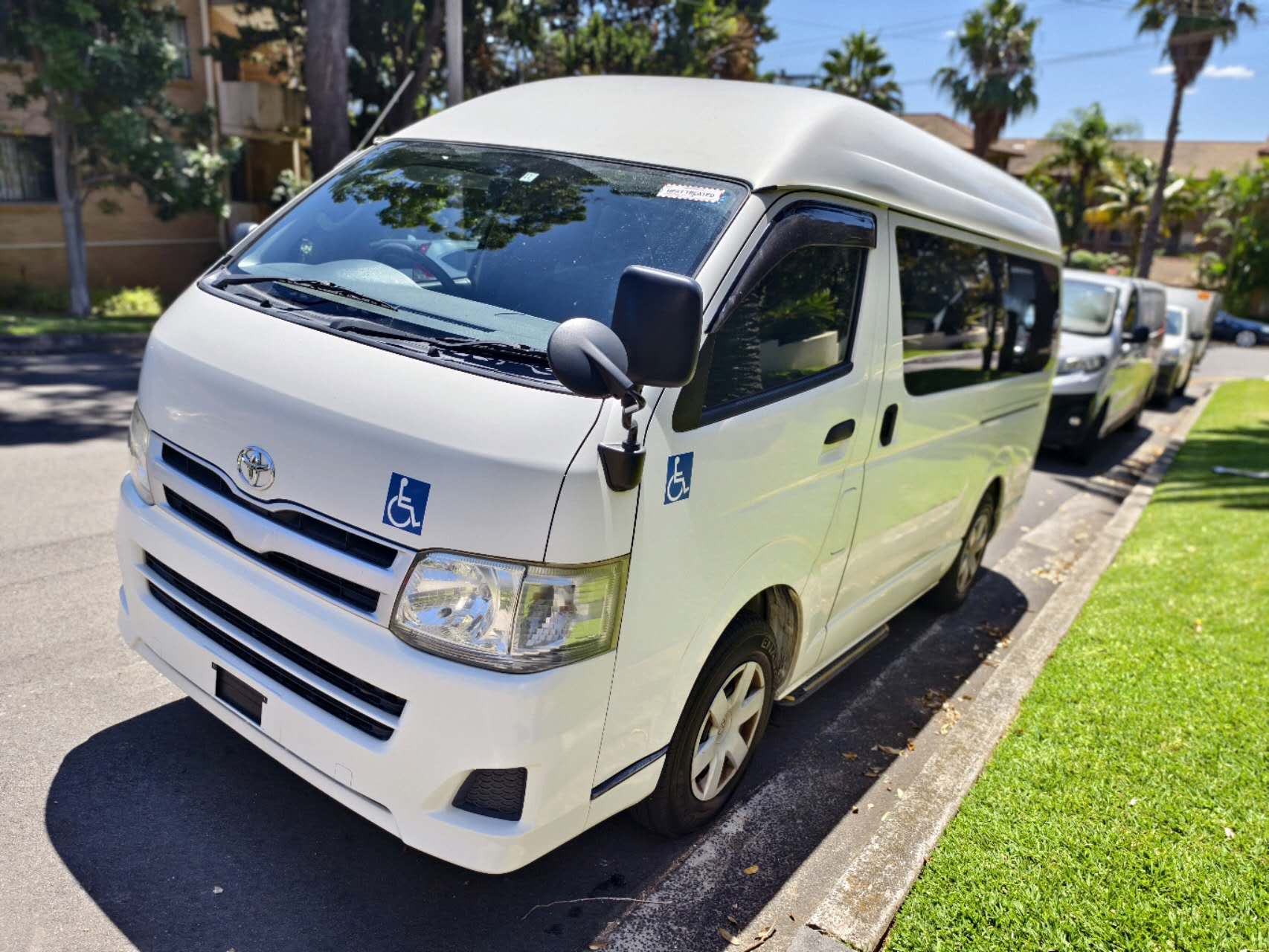 2013 Toyota Hiace Welcab, high roof, Turbo Diesel, $26999 Ready for work.