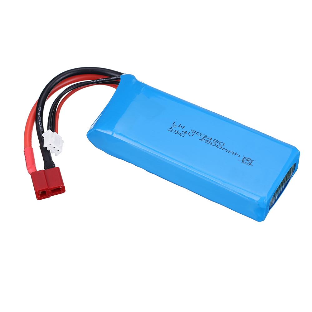 Battery For Wltoys 144001 2S 7.4 V 2500mAh Lipo battery for Wltoys 1/14 ...