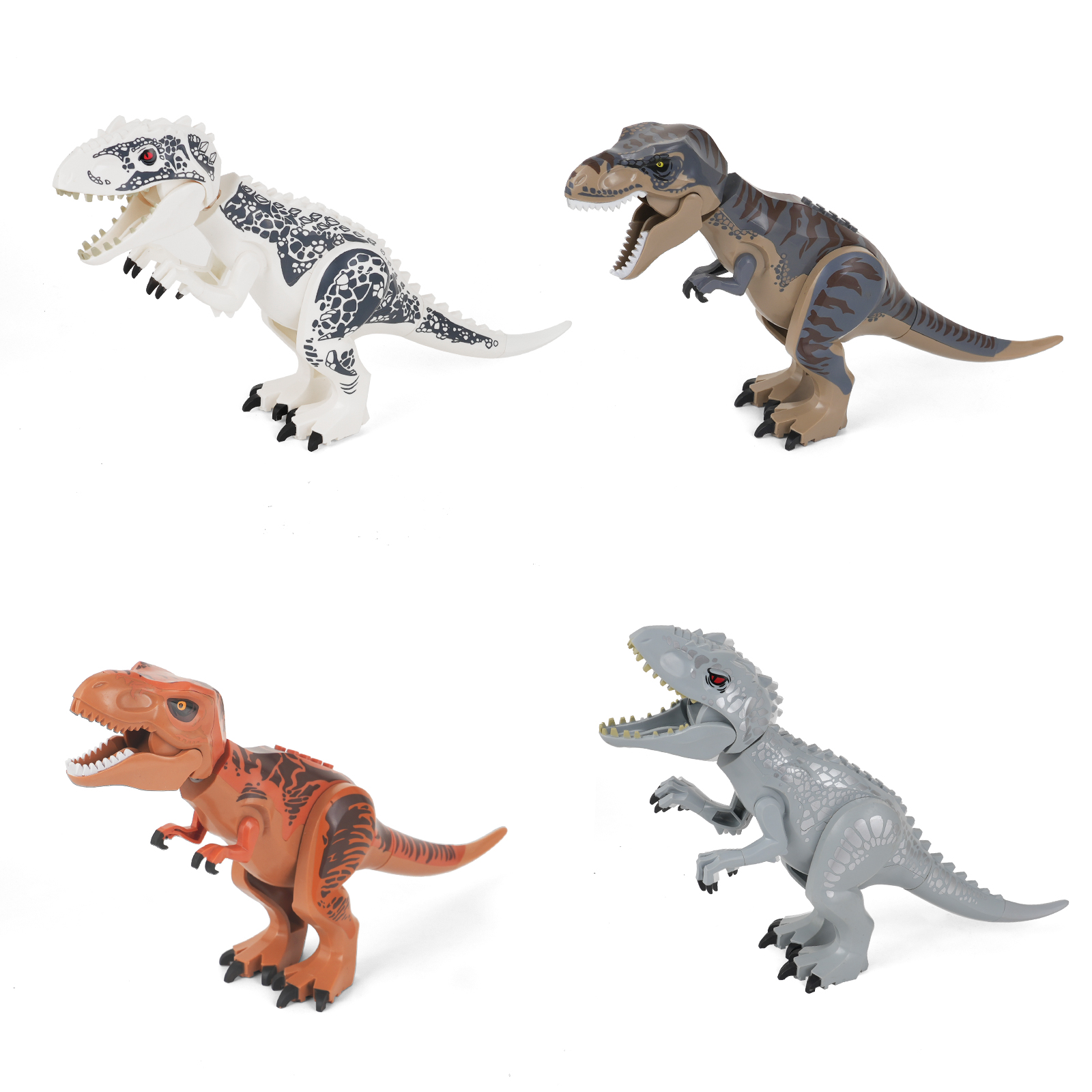 MX044-1 4 models Tyrannosaurus Rex Minifigures Juguetes Mini Building ...