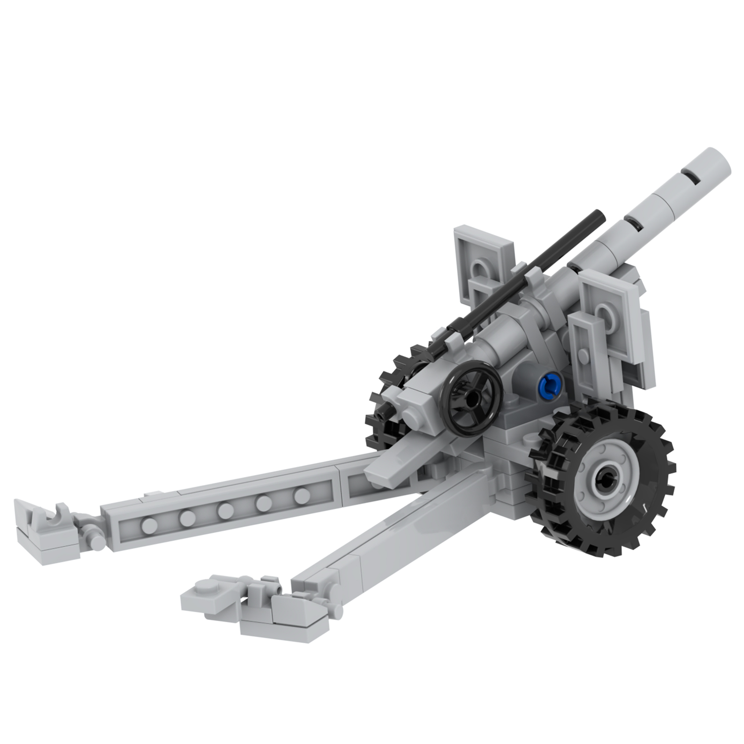 MOC5014 Lego WW2 military cannon Howitzer Foot Artillery Modern ...