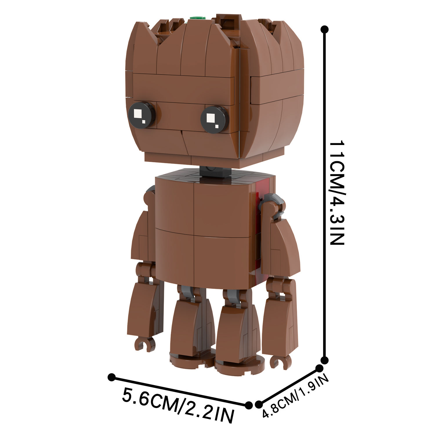 MOC1071 125 Pcs Marvel Super Heroes Groot Building Blocks Sets Puzzle ...