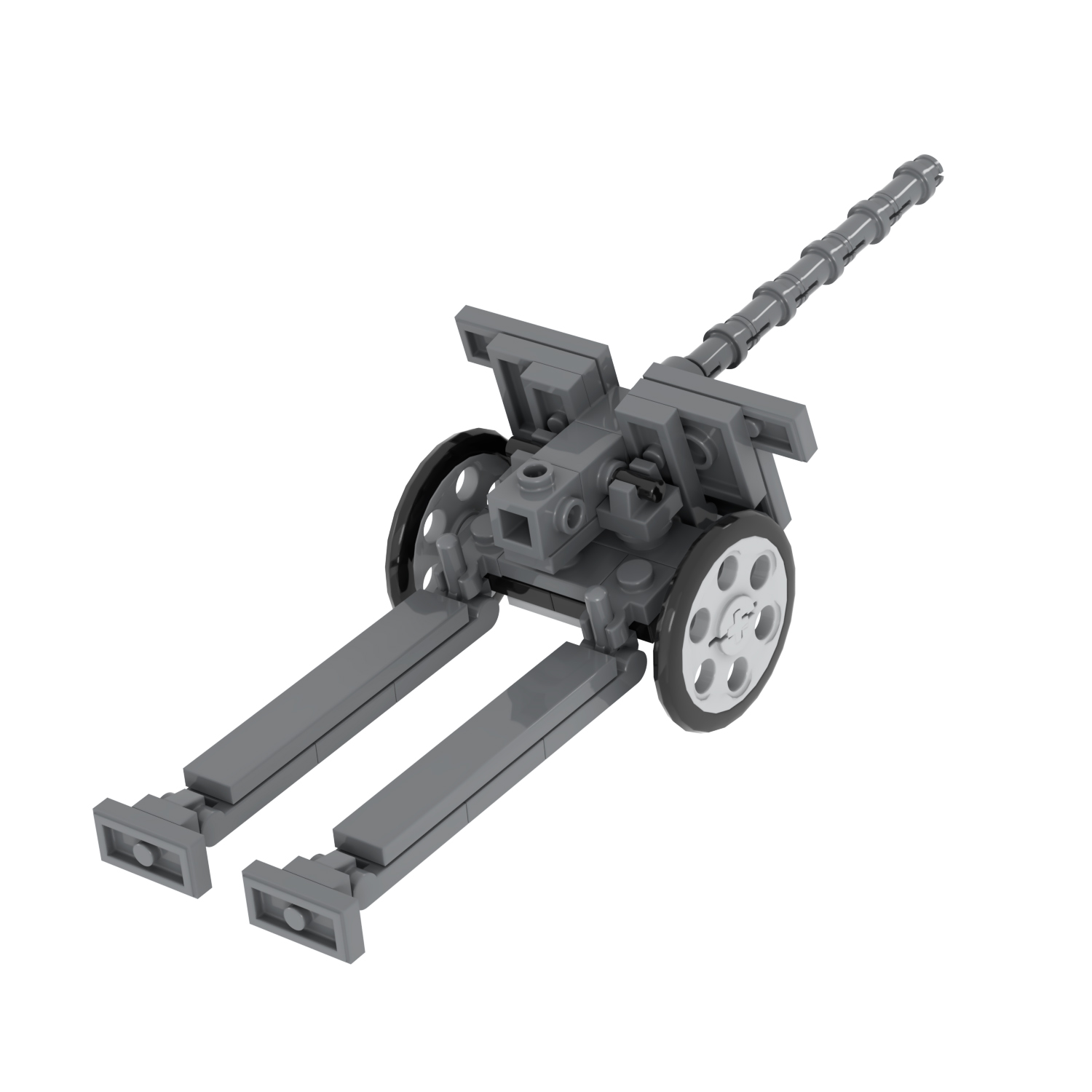 MOC5023 Lego WW2 military 76mm howitzer foot artillery gun cannon Foot ...