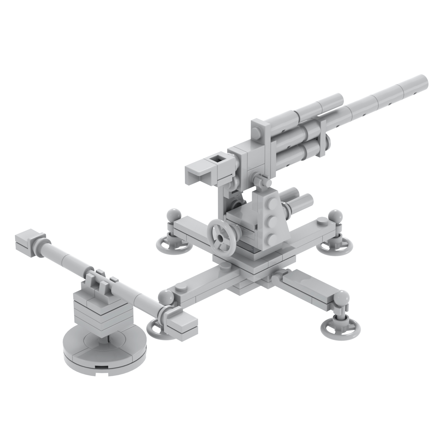 MOC5024 Lego WW2 military German army artillery gun cannon Foot ...