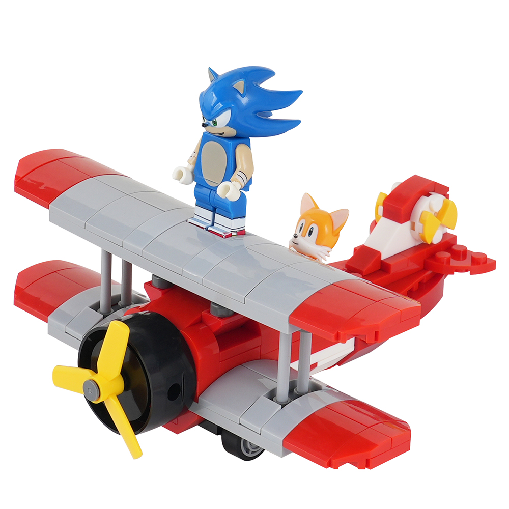 MOC1300 Anime Sonic The Hedgehog Whirlwind Aircraft MOC Bricks ...