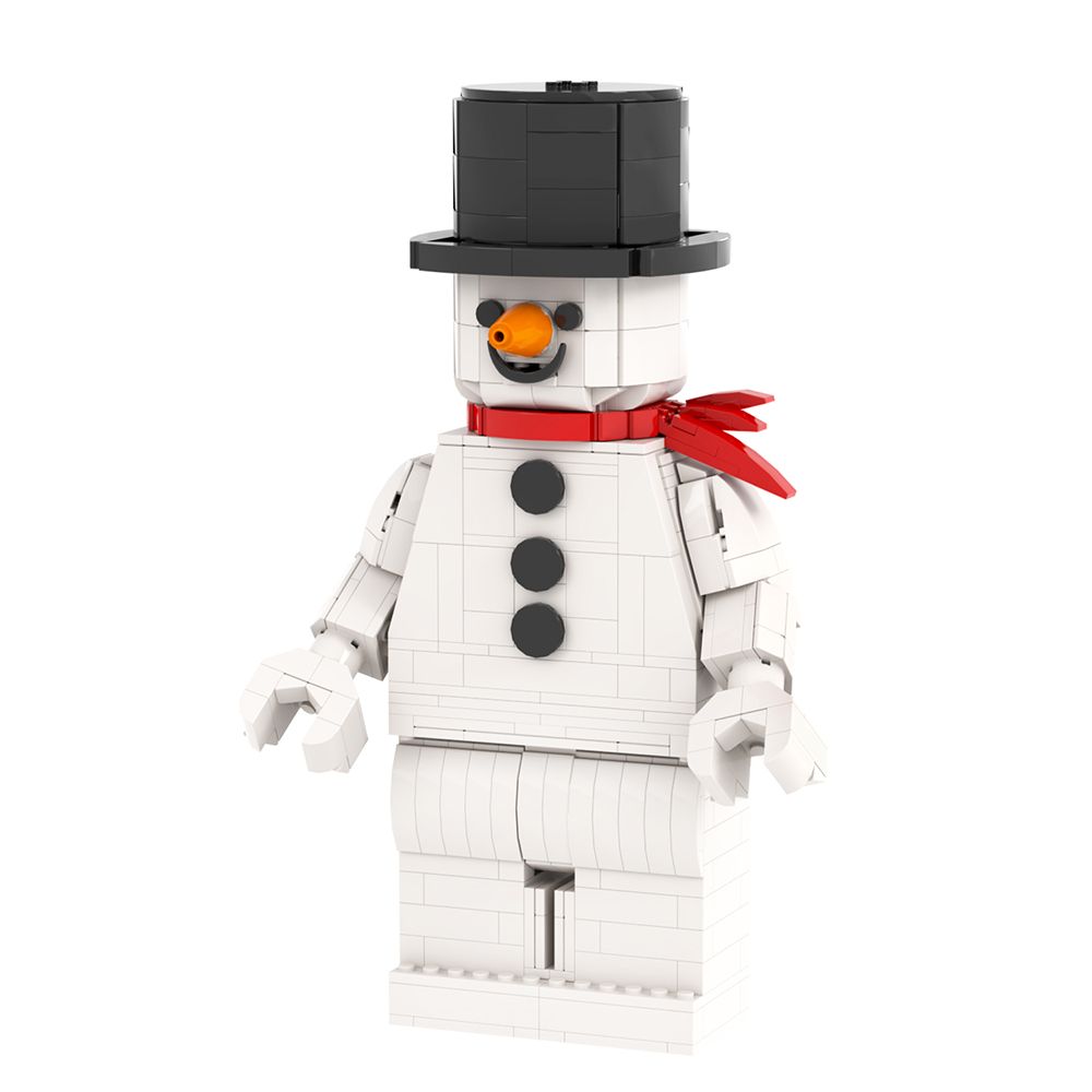 MOC1392 Christmas Snowman 784Pcs Bricks Model Plastic Assembles ...
