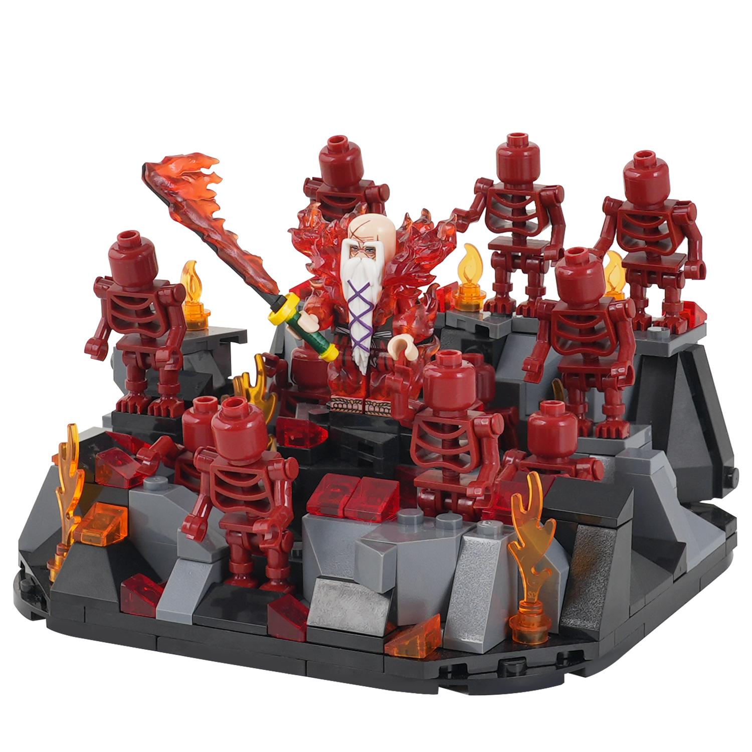 MOC1403 353Pcs Anime BLEACH Fire Billion Burial Formation Building ...