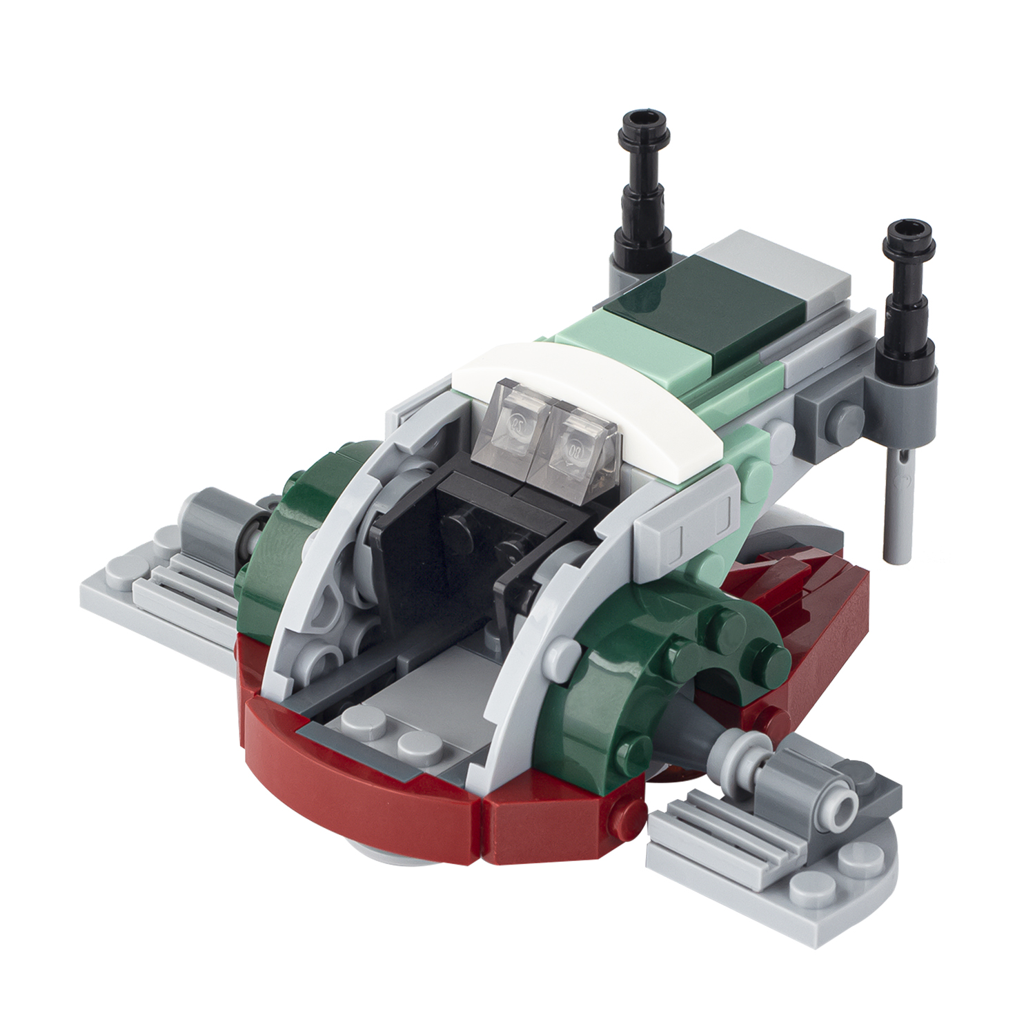 MOC2032 Lego star wars mini boba fett's slave 1 Luke Obi Wan building ...
