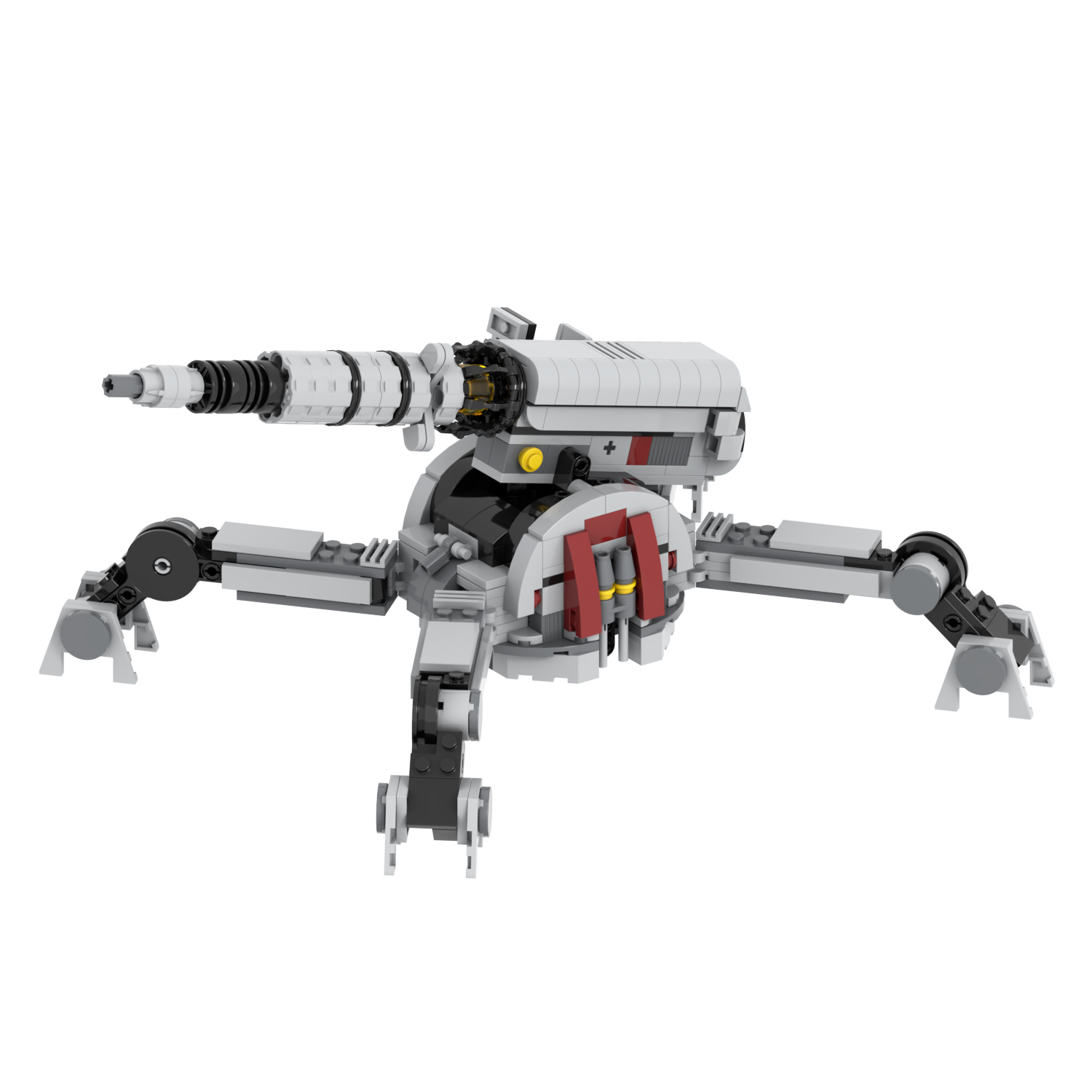 MOC2050 Lego star wars Antivehicle artillery cannon building War scene ...