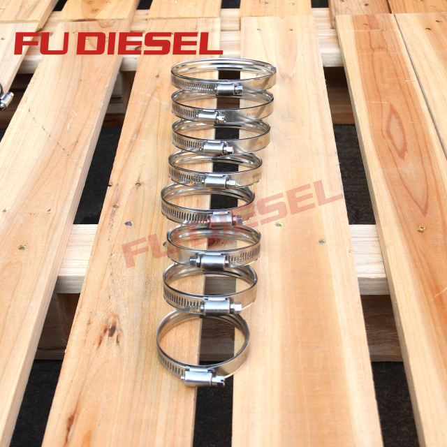 SS304 Sure Grip High Torque Protective Worm Gear Clamps