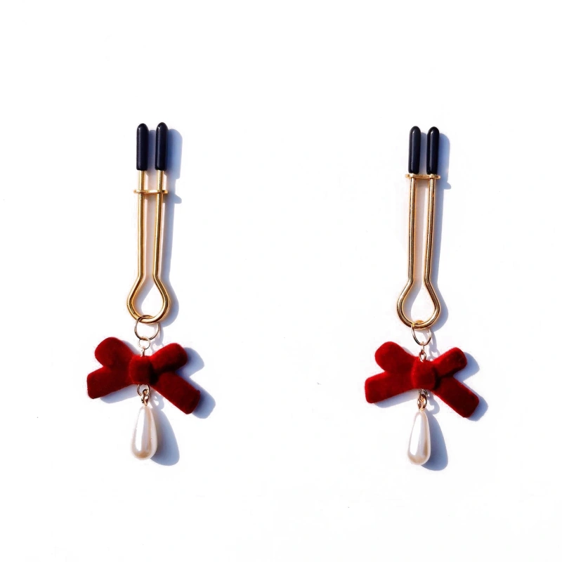 Red Bow Adjustable Nipple Clamp