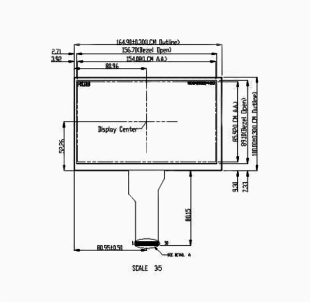 STOUCH 7 inch Resistive Touch Panel TP+LCD & LCM Intergration