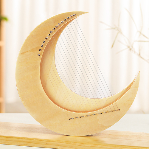 Hluru LYRE Crescent Lyre 15 Strings Natural