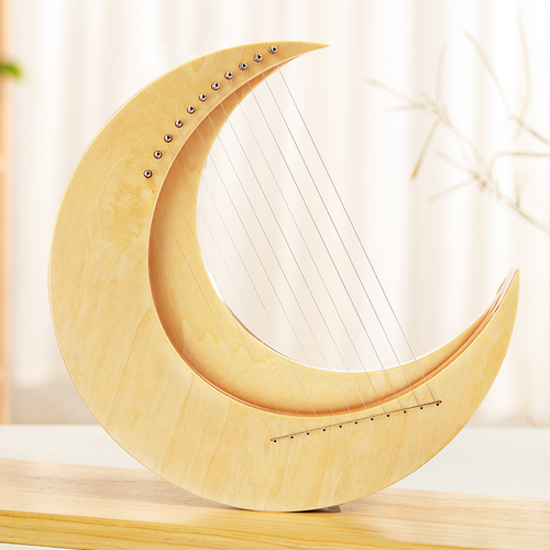 Hluru LYRE Crescent Lyre 11 Strings Natural