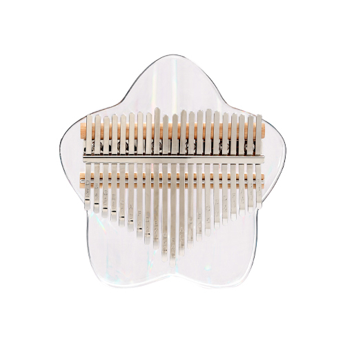 Huashu Acrylic Serrated Shape Star Rainbow 21 Keys Kalimba KWVSR21