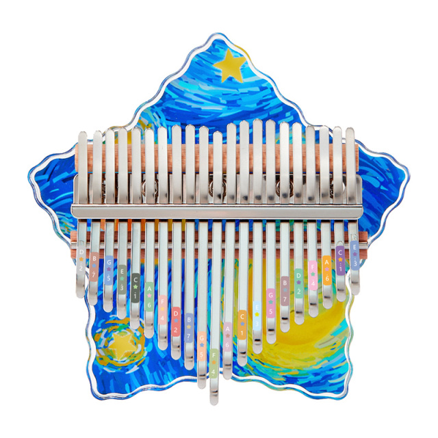 Huashu 17/21 Keys Acrylic Kalimba - Van Gogh
