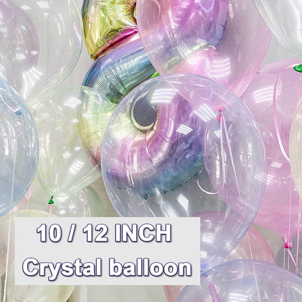 Crystal Colors Balloons Wholesale - Transparent Shiny Latex Balloons ...