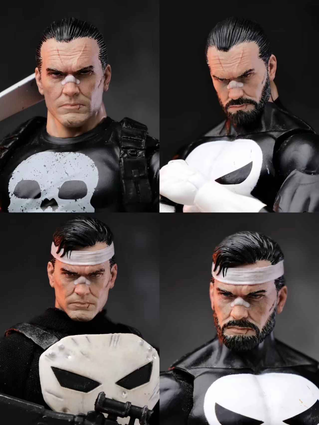punisher painted headsculpt xt33,